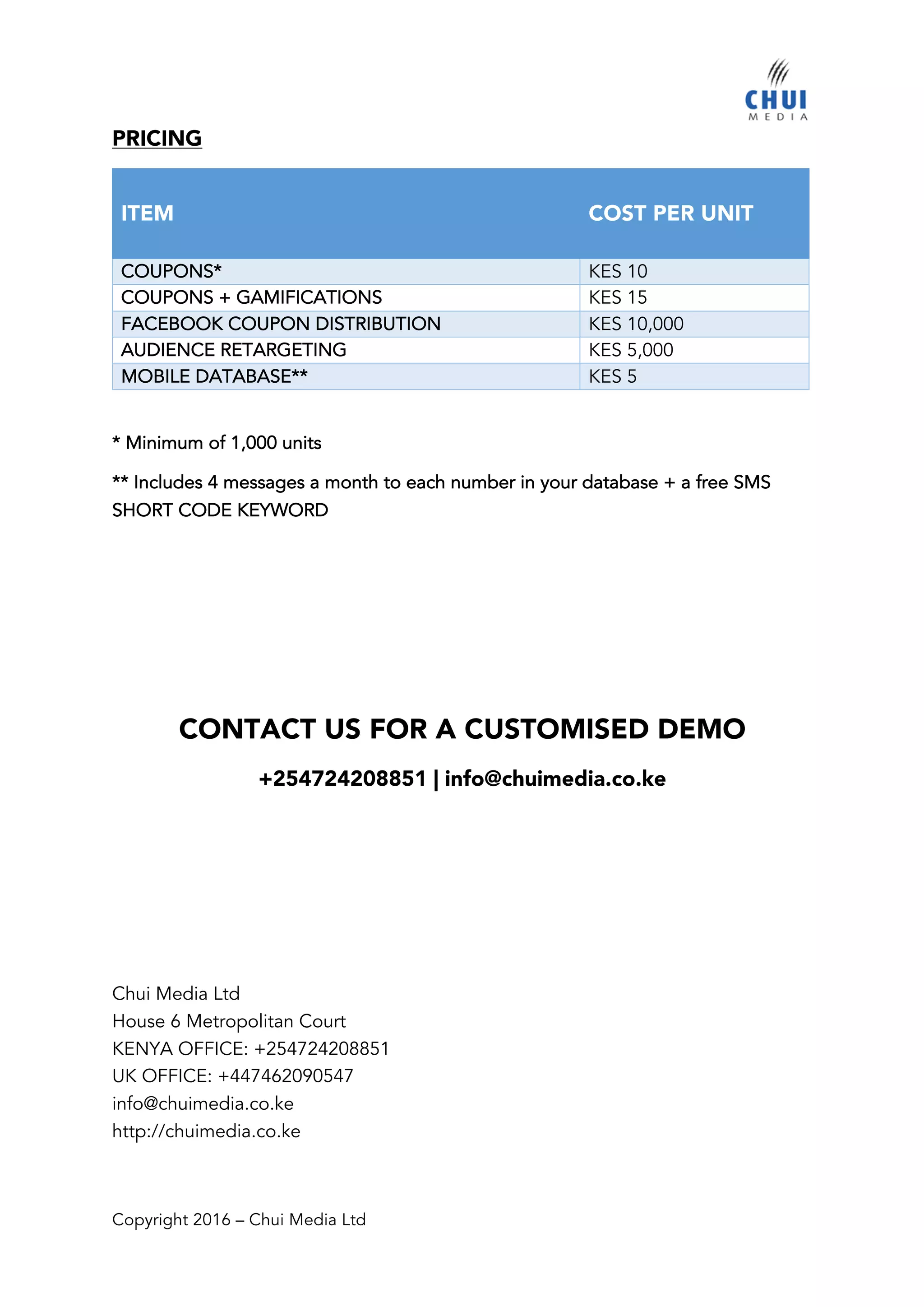 KUPONI - COUPON DISTRIBUTION | PDF