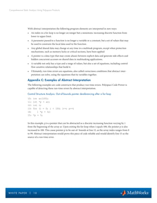 Embedded software static analysis_Polyspace-WhitePaper_final | PDF