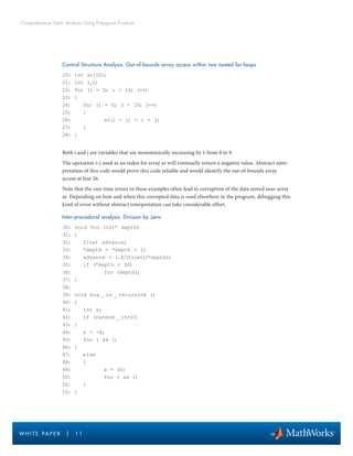 Embedded software static analysis_Polyspace-WhitePaper_final | PDF
