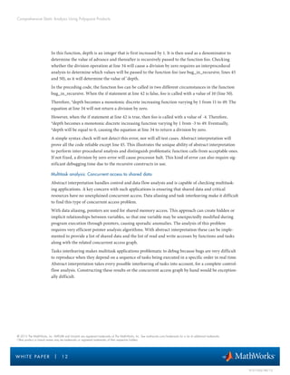 Embedded software static analysis_Polyspace-WhitePaper_final | PDF