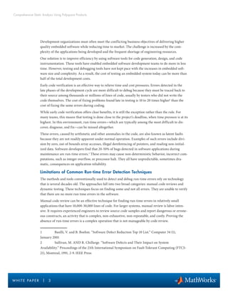 Embedded software static analysis_Polyspace-WhitePaper_final | PDF