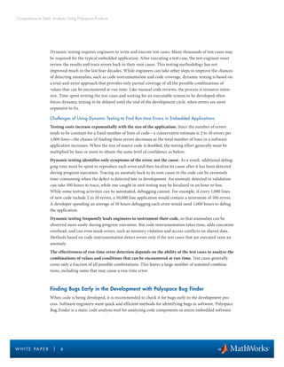 Embedded software static analysis_Polyspace-WhitePaper_final | PDF