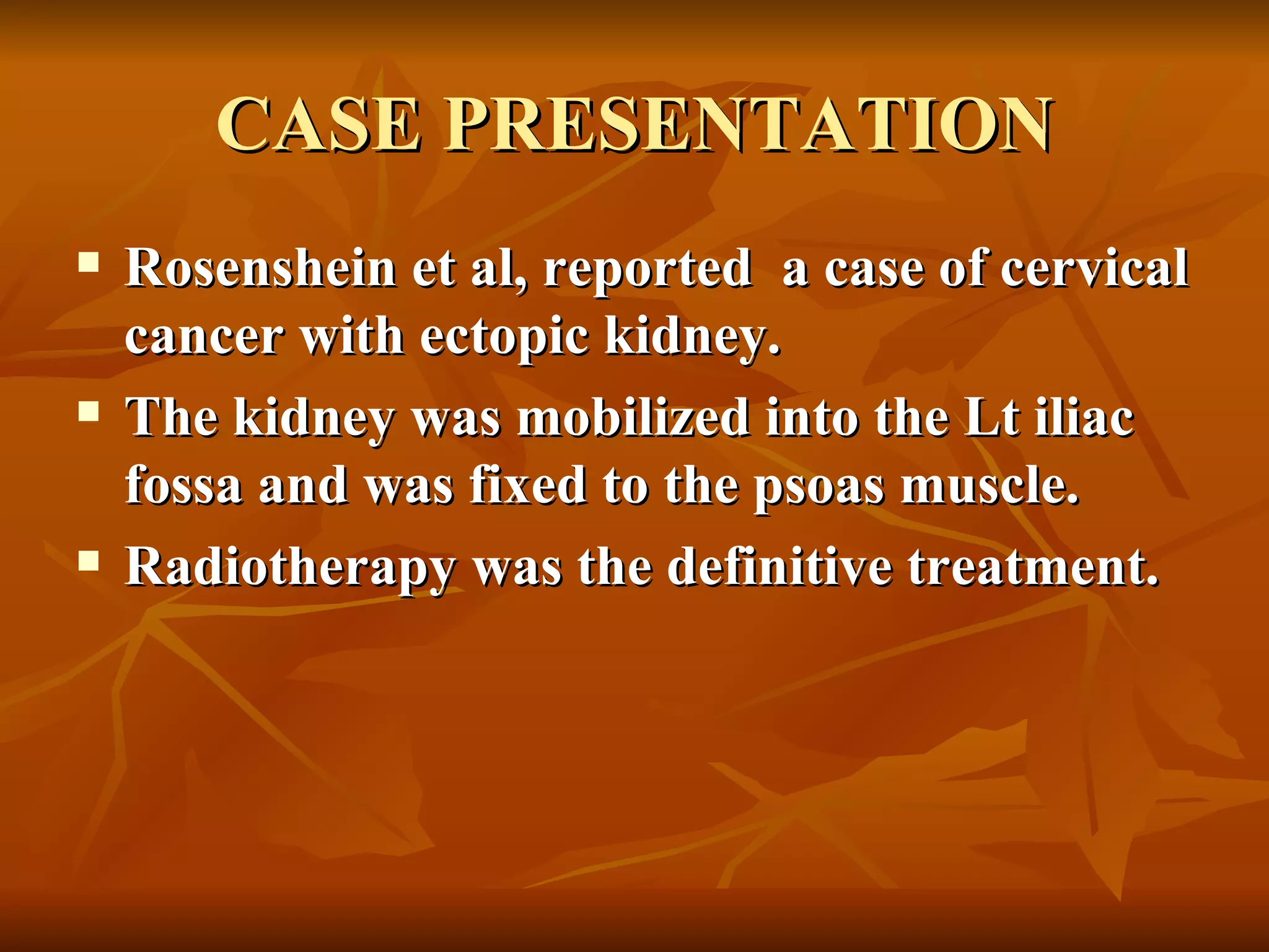 Case Report Presentation Cervix Cancer | PPT
