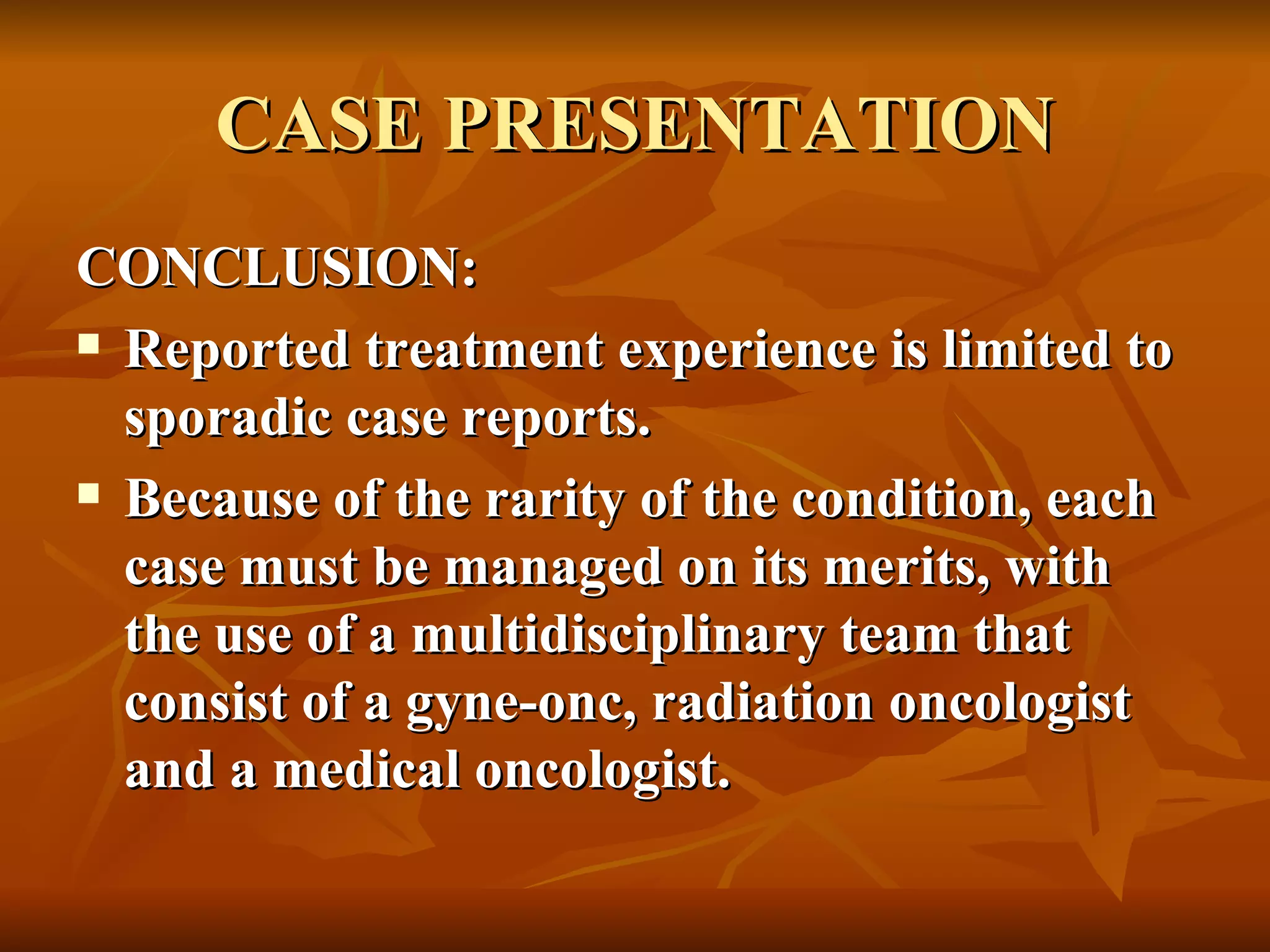 Case Report Presentation Cervix Cancer | PPT