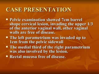 Case Report Presentation Cervix Cancer | PPT