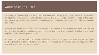 Healthcare Business Continuity Planning - BCP | PDF