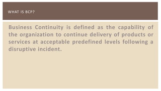 Healthcare Business Continuity Planning - BCP | PDF