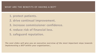 Healthcare Business Continuity Planning - BCP | PDF