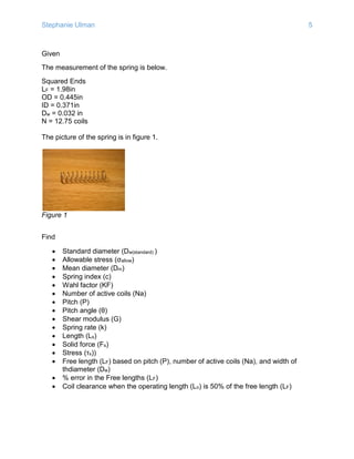 Spring Analysis | PDF