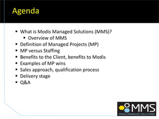 MMS Managed Projects - Presentation | PPT