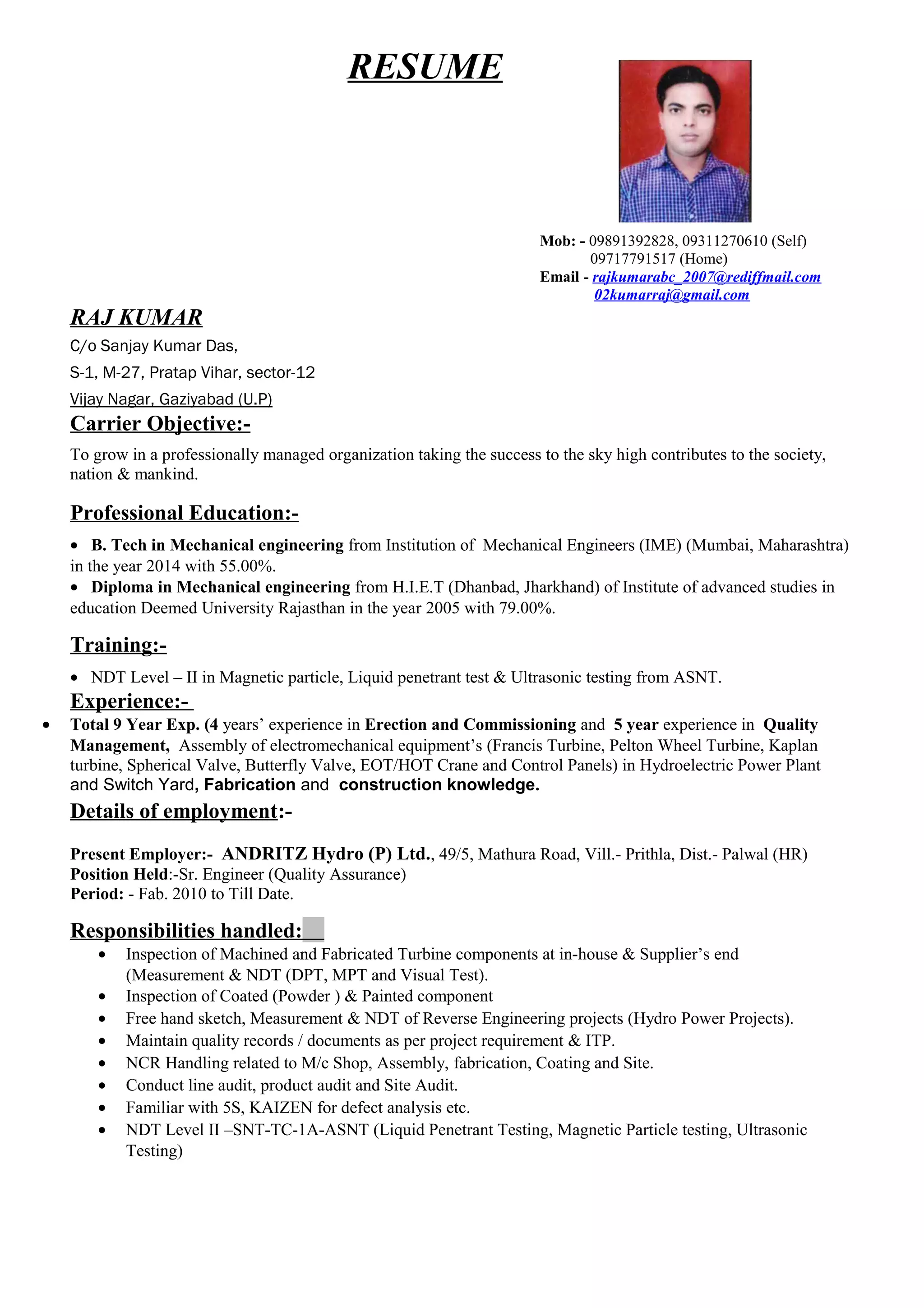 rajkumar_resume | DOC