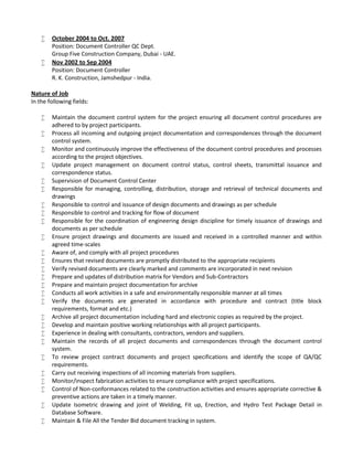 Muhammad Shamim up date CV 30-11-2015 | PDF