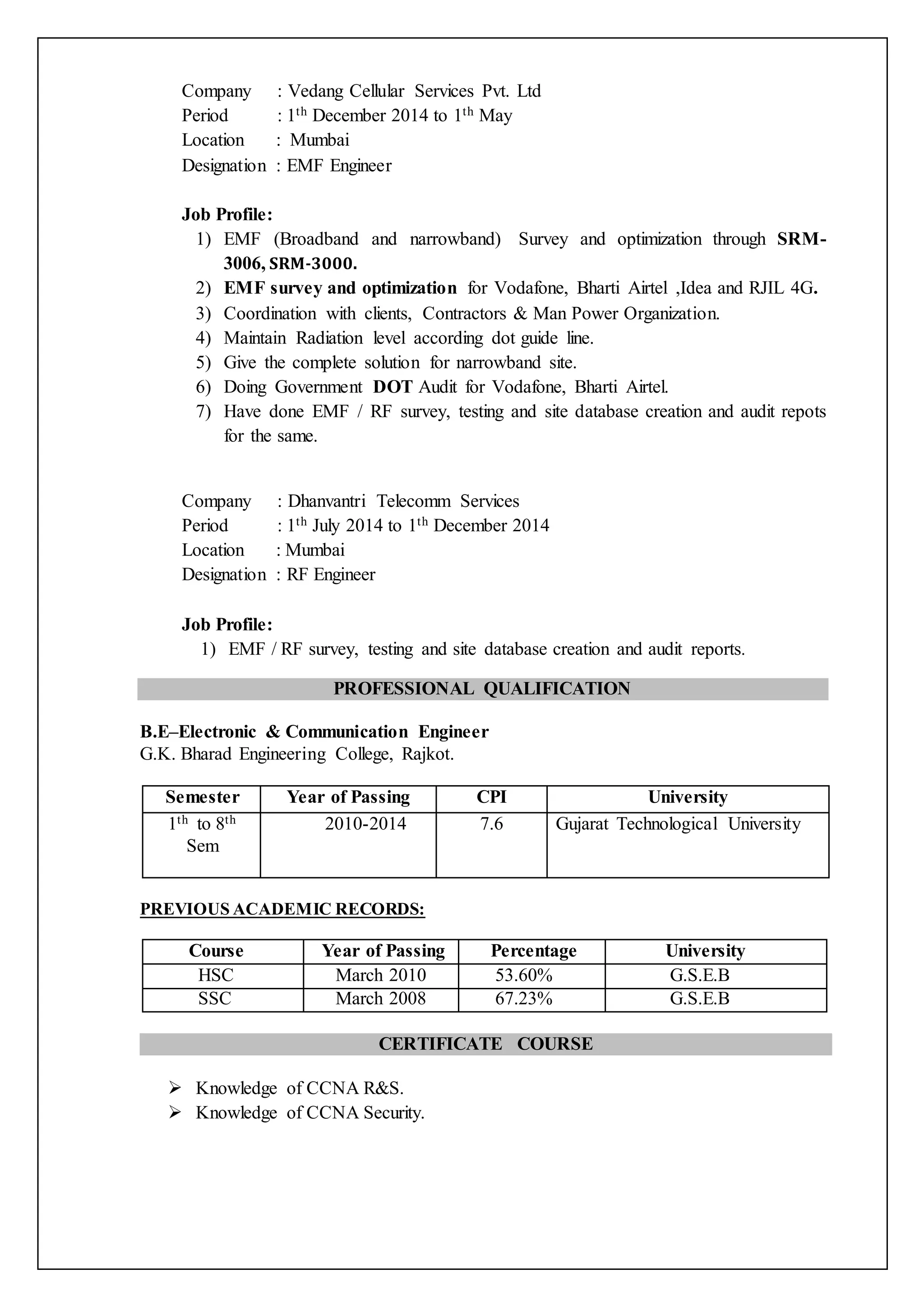 ashish satasiya cv | DOCX