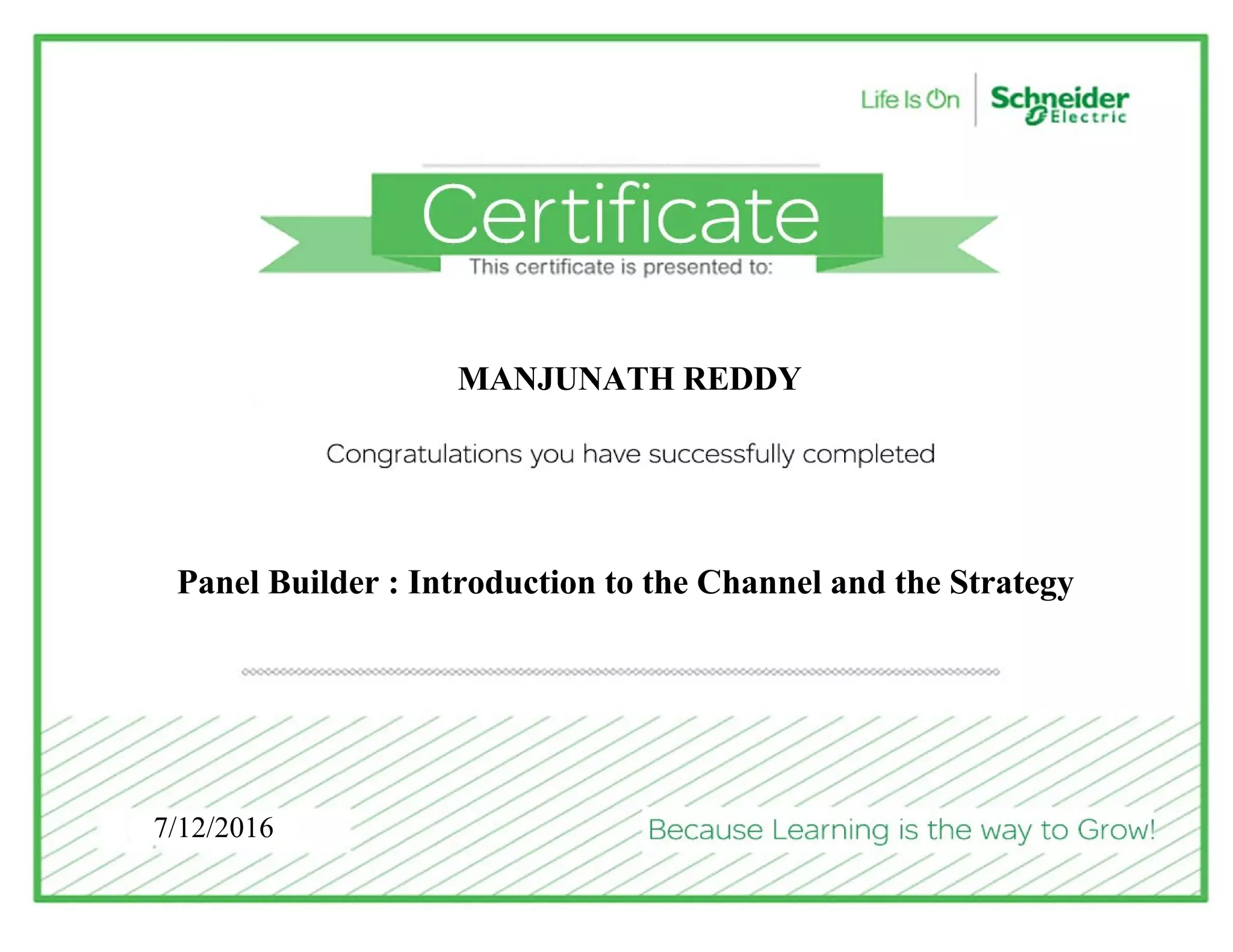 CustomCertificate Panel Builder . Introduction to the Channel and the ...