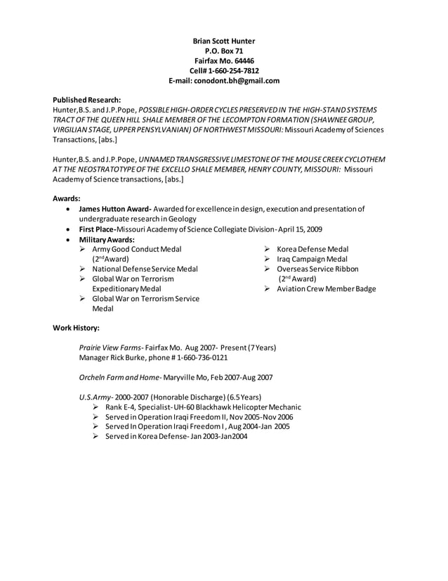 Hunter Resume-E | DOCX