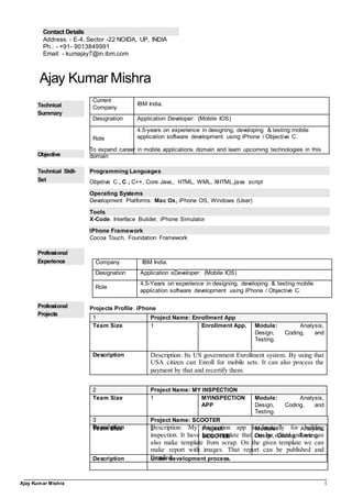 Ajay_Resume | DOCX | Programming Languages | Computing