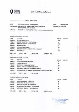 Partial transcript | PDF