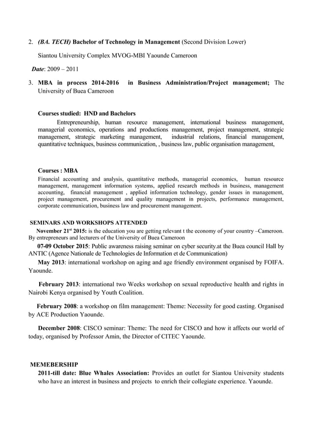 job cv de patience flora | PDF