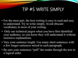 Be a better writer | PPT