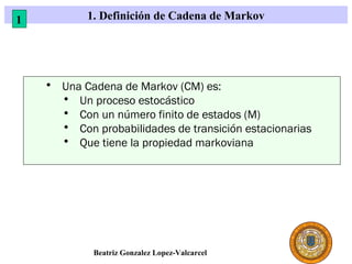 Bea cadenas markov | PPT