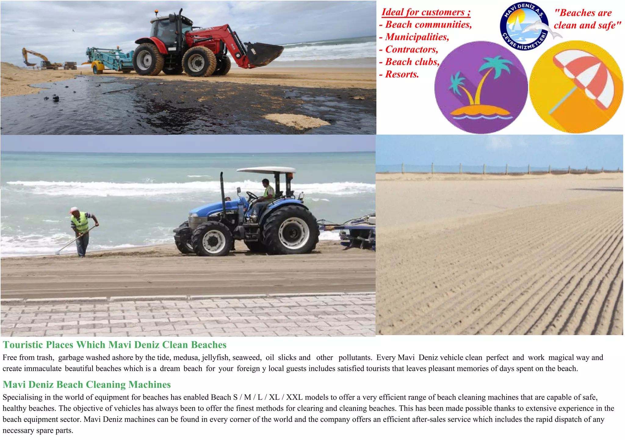 Beach cleaning machine tractor towed catalogue | PDF