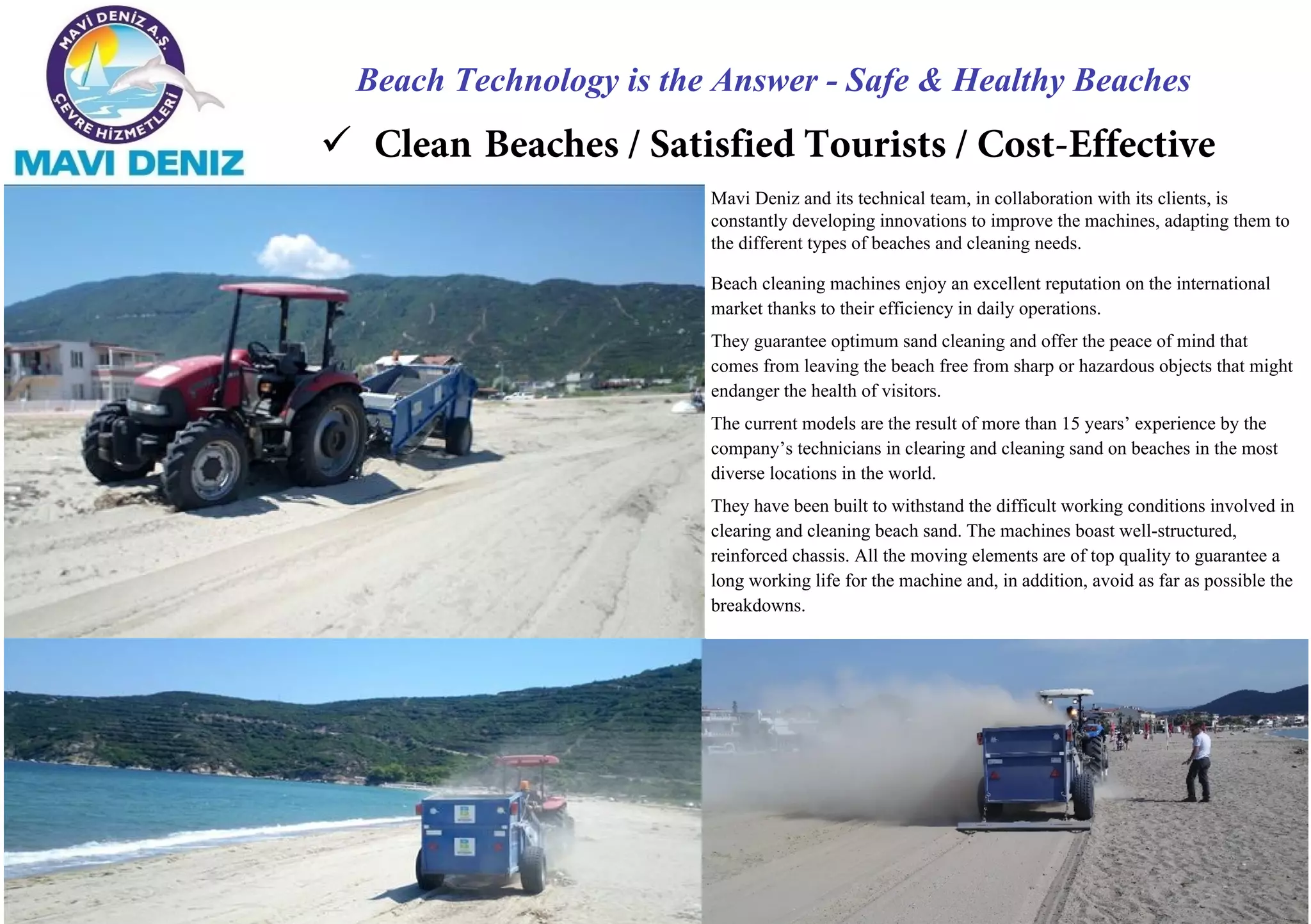 Beach cleaning machine tractor towed catalogue | PDF