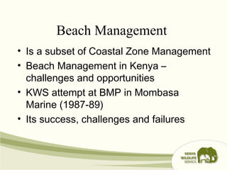 Beach management programme mombasa | PPT