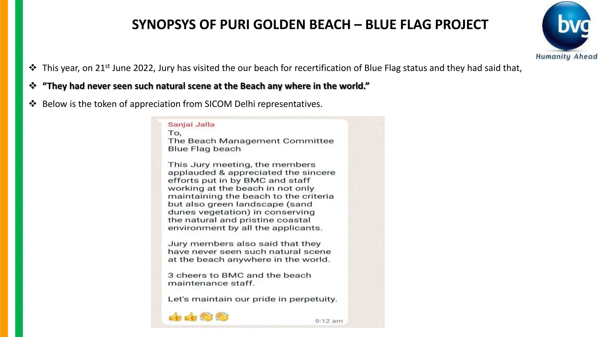 BVG BEACH CLEANING PROJECTS- ORISSA , ANDAMAN, PORT BLAIR | PPTX