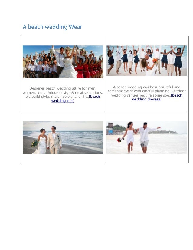 Beach Wedding Attire And Dresses For Men And Women By Wedding Tropics