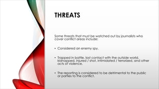 Be a conflict journalist | PDF | Media Industry | Industries