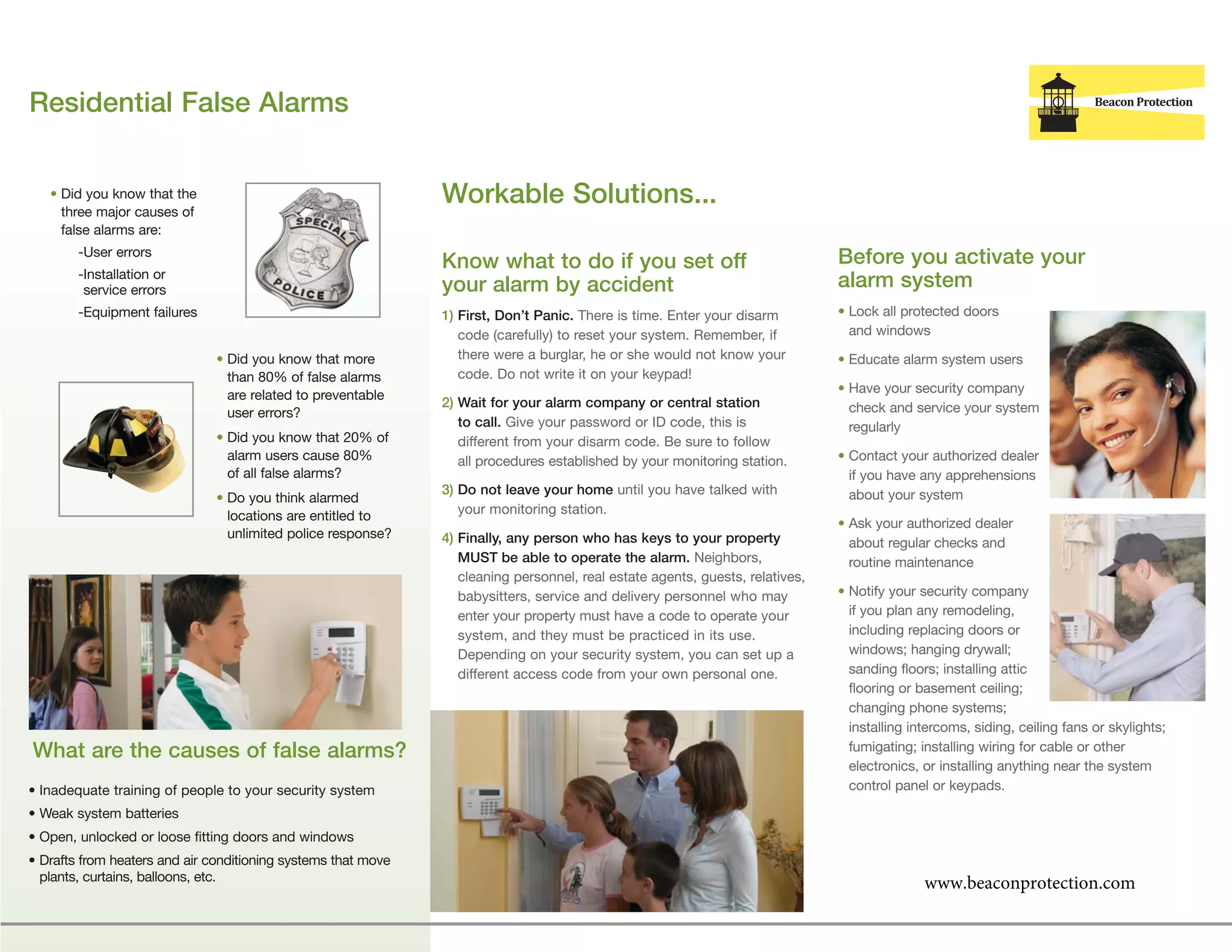 Residential False Alarm Prevention Guide | PDF
