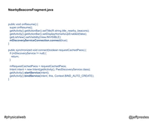 Beacons, Raspberry Pi & Node.js