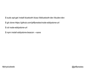 Beacons, Raspberry Pi & Node.js