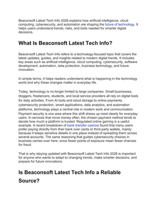 Beaconsoft Latest Tech Info 2026: Future Technology Trends Every ...