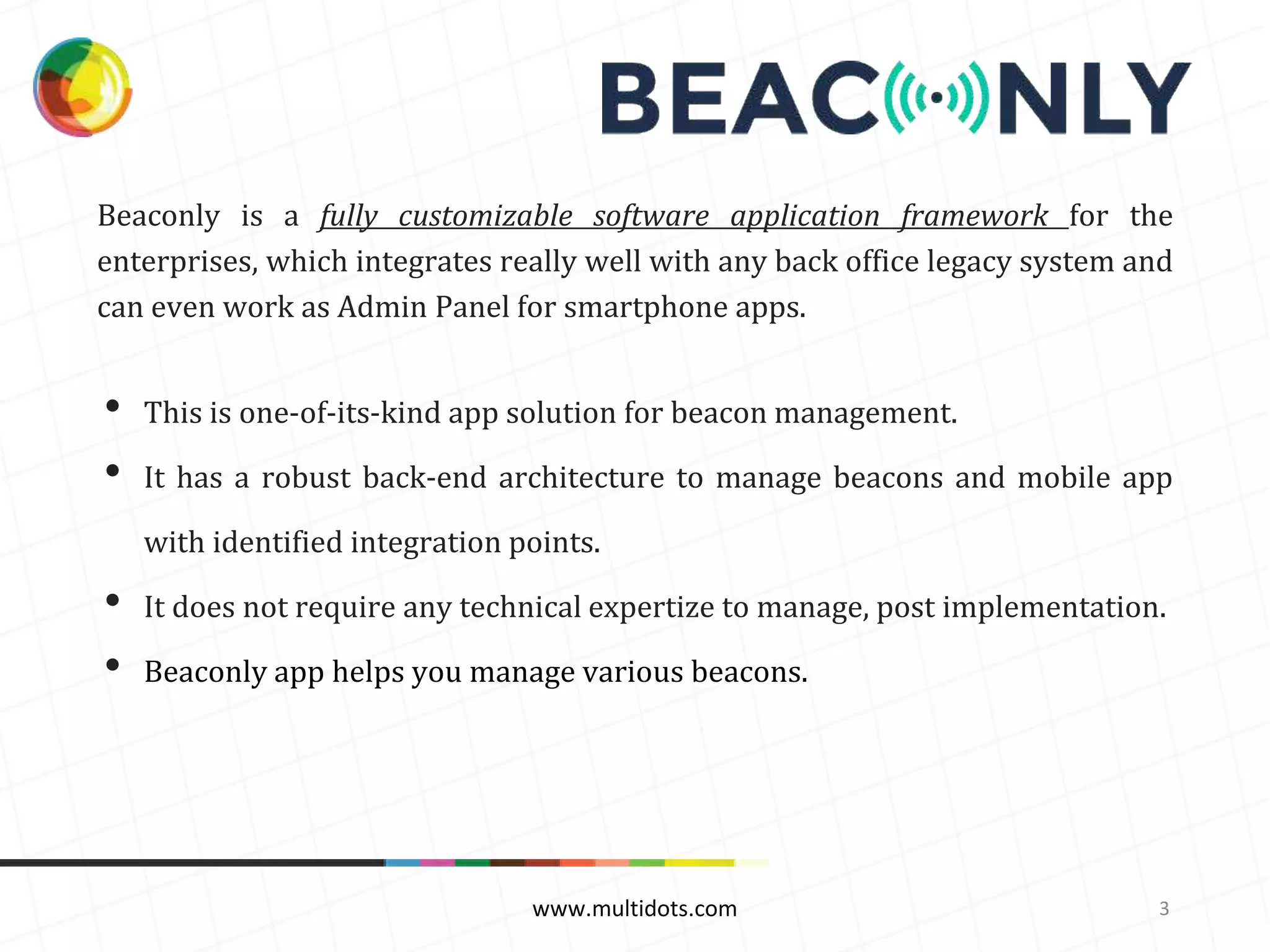 Beaconly - Beacon Management Software | PPTX