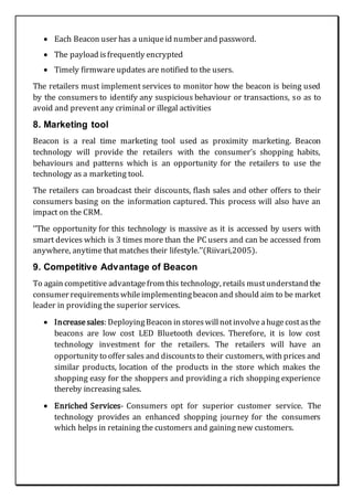 Beacon technology | PDF
