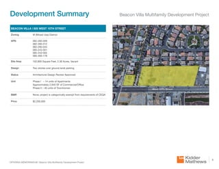 Beacon Villa Multifamily Development Project | PDF | Developmental ...