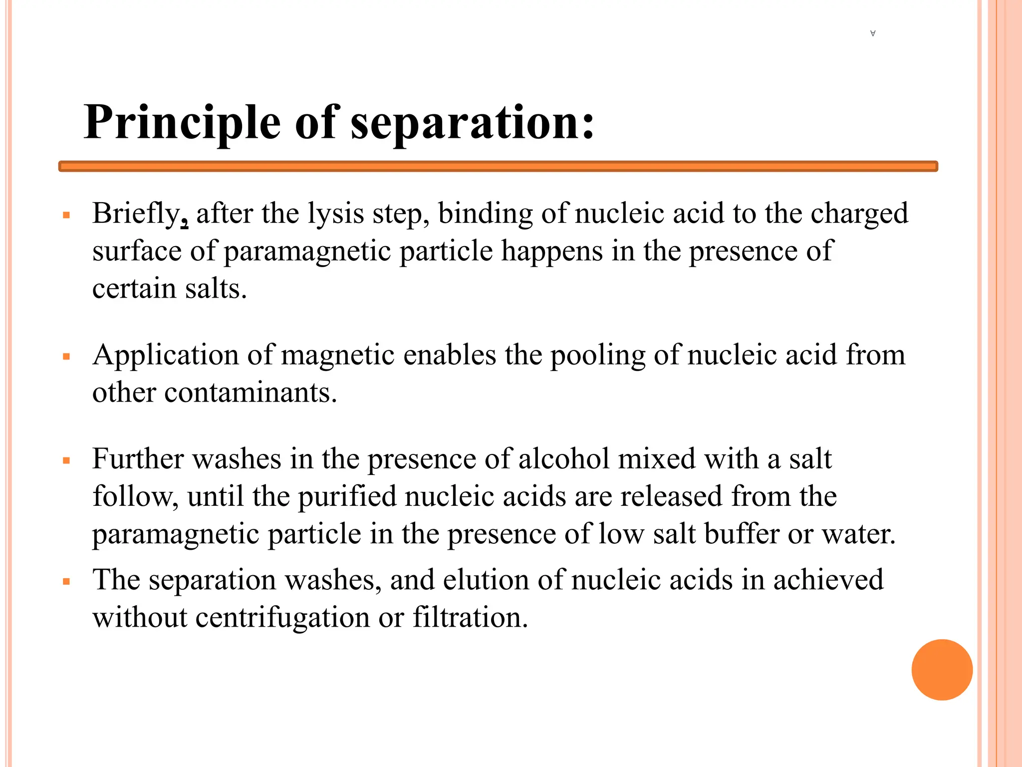 Bead-based Separation Technique for the automatic extraction of Nucleic ...