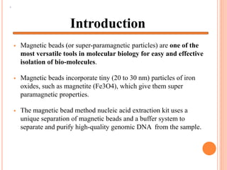 Bead-based Separation Technique for the automatic extraction of Nucleic ...