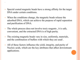 Bead-based Separation Technique for the automatic extraction of Nucleic ...