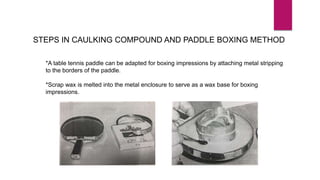 BEADING AND BOXING.ppt bds 1st year dental material | PPSX