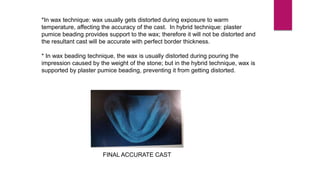 BEADING AND BOXING.ppt bds 1st year dental material | PPSX