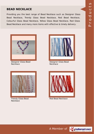 Beadman Inc., Varanasi, Glass Beads | PDF