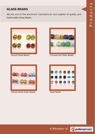 Beadman Inc., Varanasi, Glass Beads | PDF
