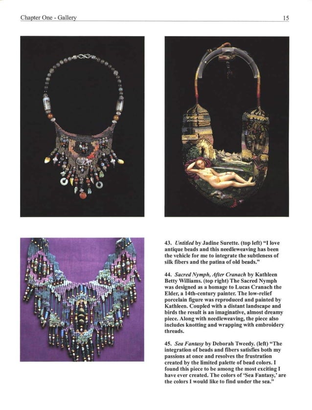 Beads And Threads A New Technique For Fiber Jewelry