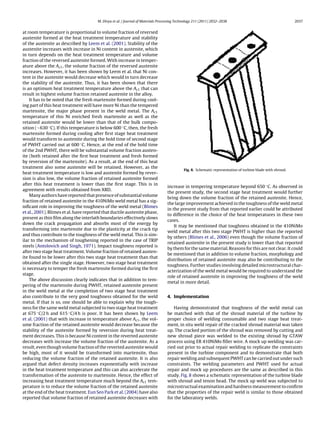 Improving 410NiMo Weld Metal Toughness by PWHT - M. Divya, C.R. Das, V ...