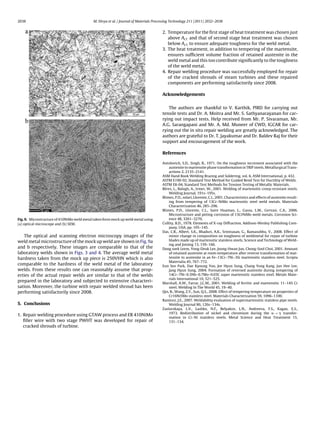 Improving 410NiMo Weld Metal Toughness by PWHT - M. Divya, C.R. Das, V ...