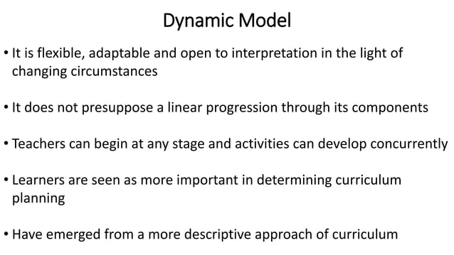 Theories and models of curriculum development .pptx | Educational ...