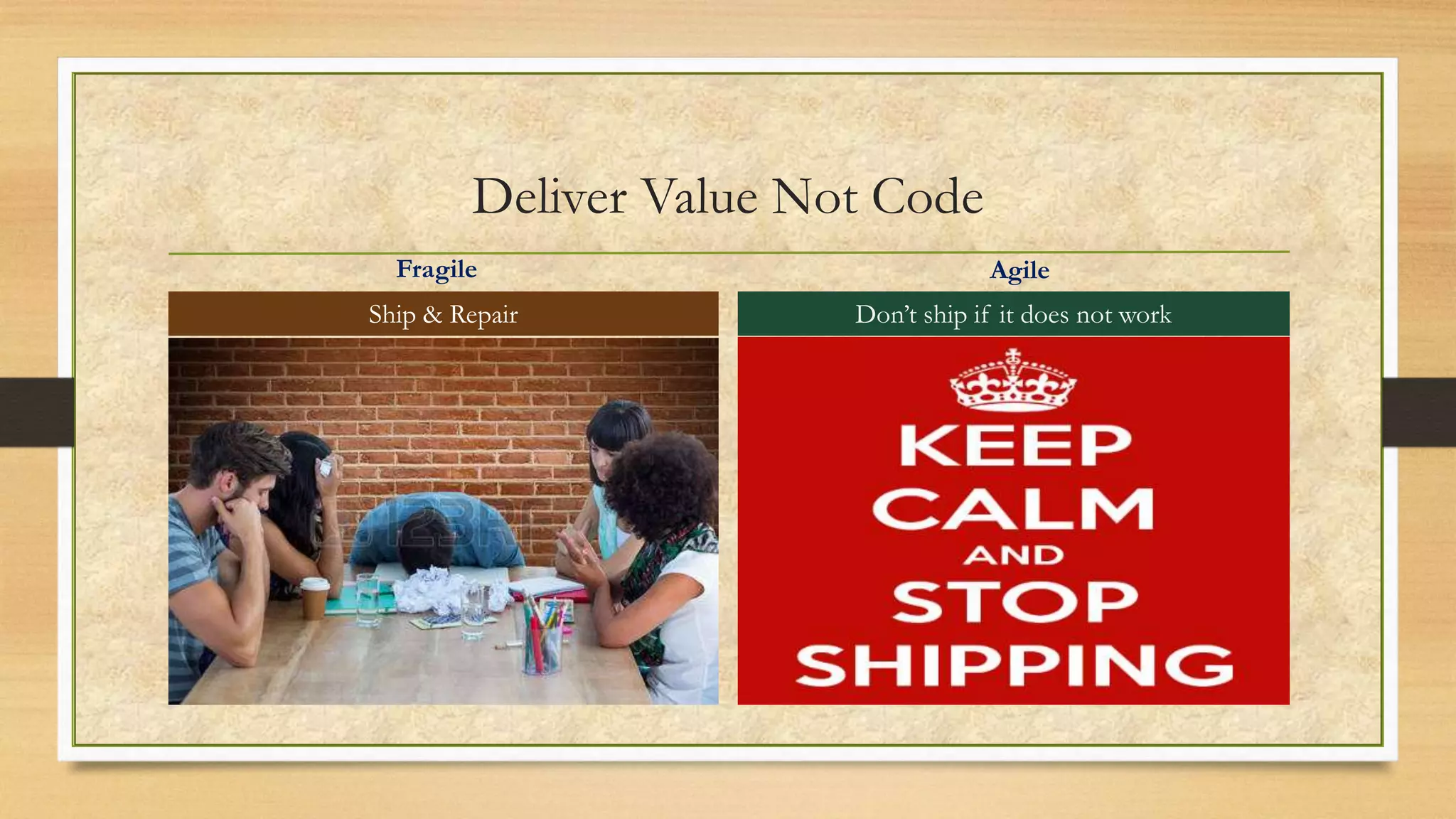 Be Agile Not Fragile | PPT