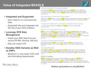 BEAGLE Imputation in SVS for Human & Animal SNP Data | PDF